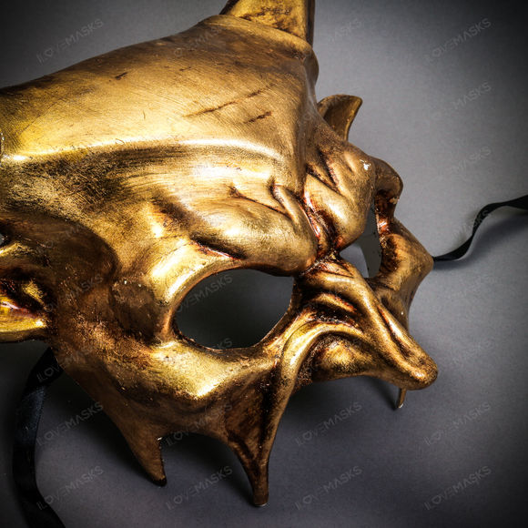 ILOVEMASKS | Accessories | Demon Sharp Horn Devil Masquerade Mask ...